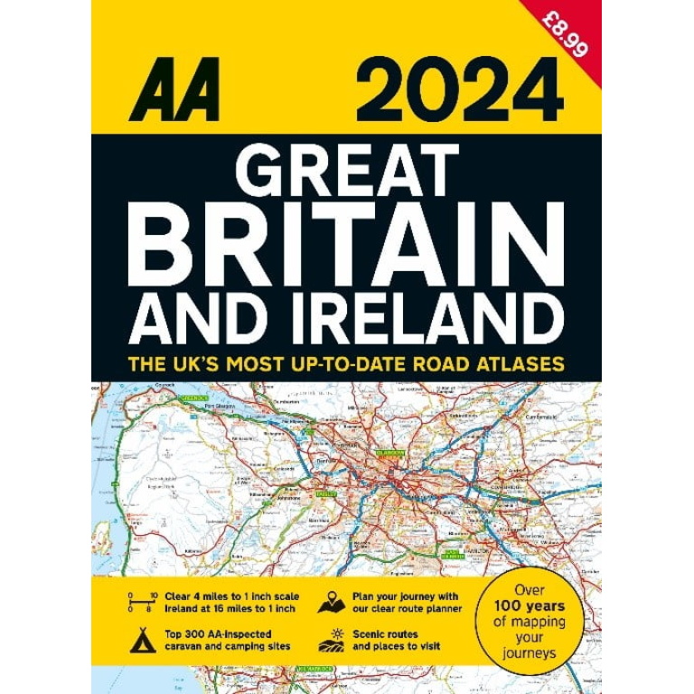 AA 2025 Large Scale Road Atlas of Britain – Bittern Books